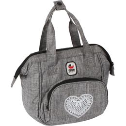 Bayer Chic 2000 CHIC2000 Kinder Puppen Wickeltasche "Jeans Grey", grau, Polyester, B:15cm H:24cm T:15cm, Puppenausstattungen