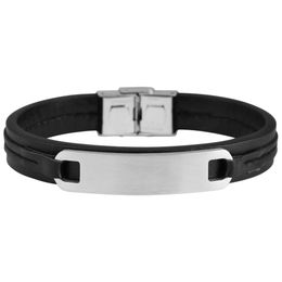 Adelia&acute;s ADELIA ́S Damen Armband "Unisex Armband aus Leder 20,5 cm", 20cm, Lederschwarz, Leder, Armb&auml;nder, Eine sch&ouml;ne Geschenkidee f&uuml;r jeden Anlass