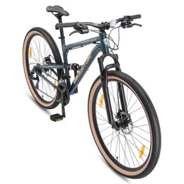 Bikestar Mountainbike, 45cm, 29 Zoll (73,66cm), blau, Fahrr&auml;der, f&uuml;r Damen und Herren, Kettenschaltung