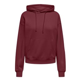 Only Damen Kapuzensweatshirt "ONLBEST L/S HOOD SWT NOOS", lila, Gr. L, unifarben, Sweatware, Obermaterial: 65% Polyester, 35% Baumwolle, Sweatshirts