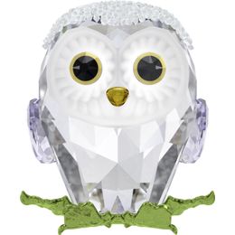 Swarovski Tierfigur "Dekofigur Kristallfigur Sammelfigur Idyllia Baby Eule", B/H/T: 3,69cm x 4,47cm x 3,66cm, wei&szlig;, Metall, Swarovski Kristall,
