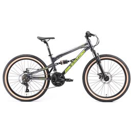 Bikestar Jugendfahrrad, 33cm, 24 Zoll (60,96cm), schwarz, Fahrr&auml;der
