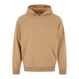 Urban Classics Herren Kapuzenpullover "Urban Classics Herren Cosy Raglan Hoody"warmsand, Gr. L, unifarben, 95% Baumwolle, 5% Elasthan, Pullover