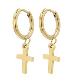 Adelia&acute;s ADELIA ́S Damen Kettenanh&auml;nger "Unisex Anh&auml;nger &ndash; Kreuzanh&auml;nger aus Edelstahl", Edelstahlgold, Edelstahl, Schmuckanh&auml;nger, Sch&ouml;ne Geschenkidee zum