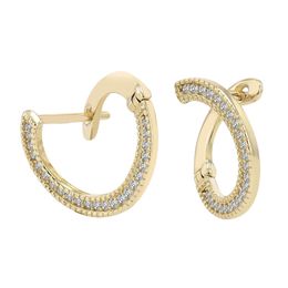 Adelia&acute;s ADELIA ́S Damen Paar Ohrh&auml;nger "Ohrringe &ndash; Ohrstecker aus 333 Gold mit Zirkonia", gold, Ohrringe, Zum Verschenken an Menschen, die Ihnen am Herzen