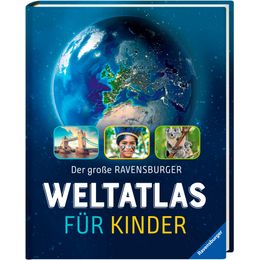 Ravensburger Sachbuch "Der gro&szlig;e Ravensburger Weltatlas f&uuml;r Kinder", B:24cm H:32cm, bunt, B&uuml;cher