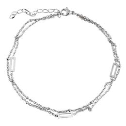 Adelia&acute;s ADELIA ́S Damen Armband "Damen Armband aus Edelstahl 24+5 cm", 29cm, Edelstahlsilber, Edelstahl, Armb&auml;nder, Ideal als Geschenk &ndash; dezent und elegant