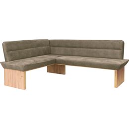 Eckbank OTTO HOME, B:210cm H:89cm T:169cm, braun, Polyester, Esszimmer, Sitzb&auml;nke, "Beluna Polsterbank, Sitzecke", mit Wellenunterfederung im Sitz,