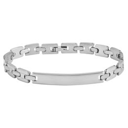 Adelia&acute;s ADELIA ́S Damen Gliederarmband "Unisex Armband &ndash; Gliederarmband aus Edelstahl 19 cm", 19cm, Edelstahlsilber, Edelstahl, Armb&auml;nder, Perfekt zum
