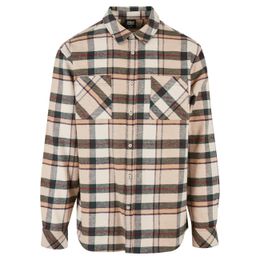 Urban Classics Herren Langarmhemd "Urban Classics Herren Checked Mountain Shirt"softseagrass, bottlegr&uuml;n, Gr. S, 100% Baumwolle, Hemden