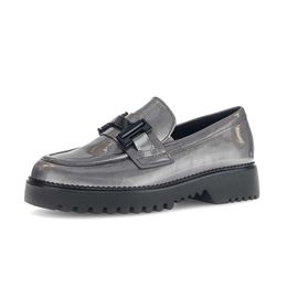 Gabor Damen Loafer "Loafer Lackleder", Gr. 37grau, Schuhe