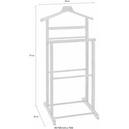 Herrendiener HAKU, B:48cm H:97cm T:36cm, beige, Bambus, Schlafzimmer, Herrendiener