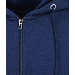 Ragman Herren Sweatjacke, blau, Gr. M, 80% Baumwolle 20% Polyester, Sweatjacken
