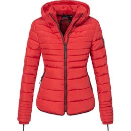 Marikoo Damen Winterjacke "Amber", rot, Gr. XS, kontrastfarbene Details, Obermaterial: 100% Polyester; Futter: 100% Polyester; Wattierung: 100%