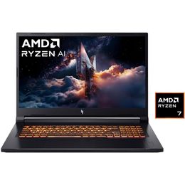Acer Gaming-Notebook "Nitro V ANV17-41 RTX 5050/5060/5070", 32 GB RAM 512 GB SSD, Ryzen 7, Windows11Home64Bit, schwarz, Notebooks