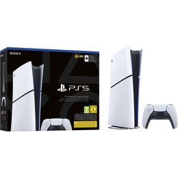 Playstation 5 Spielekonsole "Digital Edition (Slim)", B:35,8cm H:8cm T:21,6cm, schwarz-wei&szlig;, Spielekonsolen