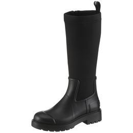 Damen Stiefel "HIGH RAINBOOT NEOPRENE", Calvin Klein Jeans, Gr. 40schwarz, Gummi, Textil, unifarben, Schuhe, Langschaftstiefel, Rainboots,