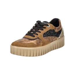IGI&CO IGI & CO Damen Plateausneaker "IGI & CO Sneaker Veloursleder/Textil", Gr. 37, braun, Textil, Veloursleder, Schuhe
