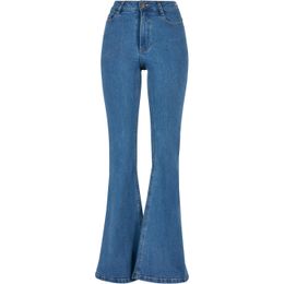 Urban Classics Damen Bequeme Jeans "Urban Classics Damen"clearblau washed, Gr. 28, unifarben, 50% Baumwolle (Bio), 48% Baumwolle, 2% Elasthan, Jeans