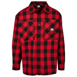 Southpole Herren Langarm-Poloshirt "Southpole Herren Southpole Check Flannel Shirt"rot, Gr. XL, kariert, 100% Baumwolle, Shirts