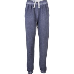 Urban Classics Damen Stoffhose "Urban Classics Damen Ladies Spray Dye Sweatpant"denimblau, Gr. XS, 80% Baumwolle, 20% Polyester, Hosen