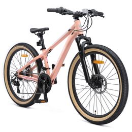 Bikestar Jugendfahrrad, 32cm, 24 Zoll (60,96cm), lila, Fahrr&auml;der