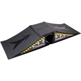 Hudora Kinder Skaterrampe "Outbreake", B/H/L: 39,5cm x 15,5cm x 112cm, schwarz, Kunststoff, B:39,5cm H:15,5cm L:112cm, Rampen
