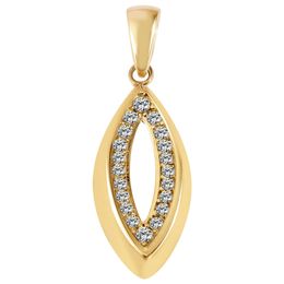 Adelia&acute;s ADELIA ́S Damen Kettenanh&auml;nger "Damen Anh&auml;nger aus 333 Gold mit Zirkonia", Gelbgold 333gold, Gelbgold 333, Schmuckanh&auml;nger, Zum Verschenken an