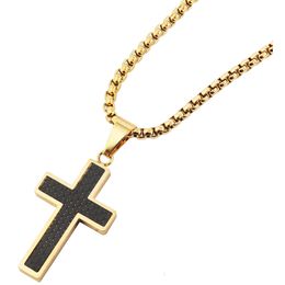 Adelia&acute;s ADELIA ́S Herren Kette ohne Anh&auml;nger "Herren Halskette mit Anh&auml;nger &ndash; Kreuz aus Edelstahl", 61cm, Edelstahlgold, Edelstahl, Halsketten, Ideal als