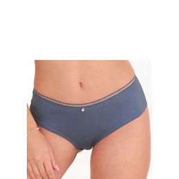 s.Oliver Damen Panty "Pauline", Gr. 32, blau, Spitze, Obermaterial: 81% Polyamid, 19% Elasthan, Unterhosen, aus feiner Spitze und weichem