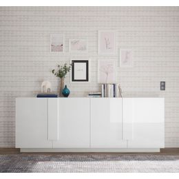 Sideboard Home Affaire, B:241cm H:90cm T:44cm, wei&szlig;, Wohnzimmer, Sideboards, "Jupiter, Breite 241 cm, Kommode 4 T&uuml;ren - Soft Closing, Anrichte",