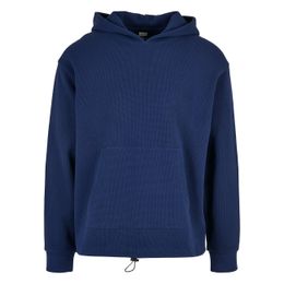 Urban Classics Herren Kapuzensweatshirt "Urban Classics Herren Oversized Waffle Hoody"dunkelblau, Gr. S, unifarben, 100% Baumwolle, Sweatshirts