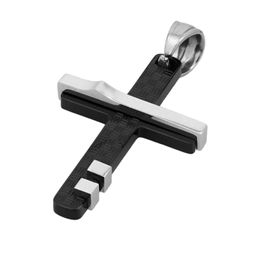 Adelia&acute;s ADELIA ́S Damen Kettenanh&auml;nger "Unisex Anh&auml;nger &ndash; Kreuz Kreuzanh&auml;nger aus Edelstahl", Edelstahlsilber, Edelstahl, Schmuckanh&auml;nger, Ideal als Geschenk