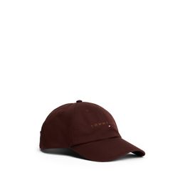 Tommy Jeans Damen Baseball Cap "TJM LINEAR LOGO CAP", braun, Web, Baumwolle, Caps, UNISEX Klemmverschluss, gro&szlig;e Logostickerei