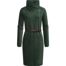 Ragwear Damen Sweatkleid "Belita", gr&uuml;n, Gr. 6XL, Strick, Obermaterial: 62% Baumwolle, 35% Polyester, 3% Elasthan, Kleider, warmes Cord-Kleid mit