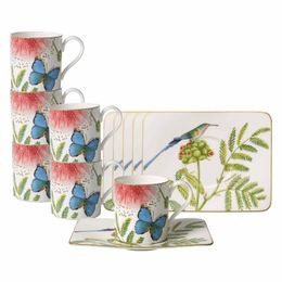 Villeroy & Boch VILLEROY & BOCH Tasse "Kaffeetassen mit Untertassen Amazonia 210 ml 6er Set bunt", 12 tlg., bunt, Trinkgef&auml;&szlig;e