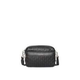 Calvin Klein Damen Kameratasche "EMBLEM EMBOSS CAMERA BAG"schwarz, Lederimitat, Taschen, Mini Bag, Umh&auml;ngetasche, Schultertasche, Handtasche Damen