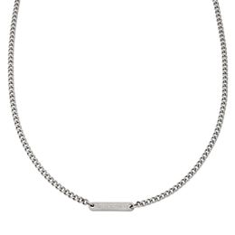 Emporio Armani Damen Kette mit Anh&auml;nger "Schmuck Geschenk Edelstahl", Edelstahl, L: 57 B: 3,5mm, silber, Edelstahl, B:3,5mm, Halsketten