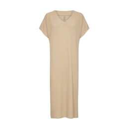 soyaconcept Damen Jerseykleid "Soya Concept Dress SC-DELIA 2"8008 sand, Gr. XXL, Obermaterial: 60% Viskose, 38% Polyester, 2% Elasthan, Kleider