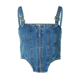 Hoermanseder Top 'Aileen' Damen Gr&ouml;&szlig;e M blue denim