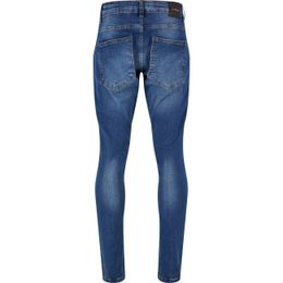 2Y Premium Herren Bequeme Jeans "2Y Premium Herren 2Y Skinny Fit Jeans"blau, Gr. 33, unifarben, 97% Baumwolle, 3% Elasthan, Jeans