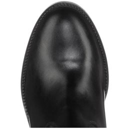 sheego Damen Weitschaftstiefel, Gr. 42, schwarz, Leder, Schuhe