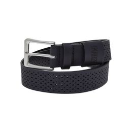 Urban Classics Damen H&uuml;ftg&uuml;rtel "Urban Classics Unisex Synthentic Leather Perforated Belt"schwarz, Gr. L, 100% Polyester, G&uuml;rtel