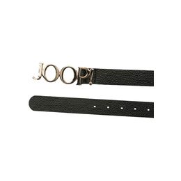 JOOP! JOOP Damen Lederg&uuml;rtel, schwarz, Gr. 75, Rindsleder, G&uuml;rtel, aus Rindnappaleder mit Logo-Pin-Schlie&szlig;e, Breite 2,5cm