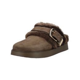 Steve Madden Damen Hausschuh "Steve Madden Hausschuhe Veloursleder", Gr. 41, braun, Veloursleder, Schuhe