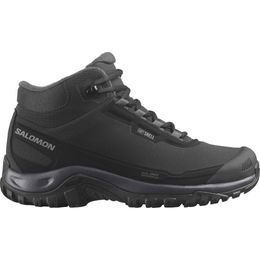 Salomon Damen Winterstiefel "SHELTER WP W", Gr. 39schwarz, nine iron, excalibur, Synthetik, Textil, Schuhe, Winterschuhe, Winterboots, Snowboots,