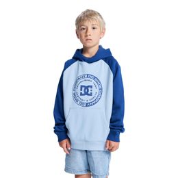 DC Shoes Jungen Hoodie "DC Corpo Raglan", blau, Gr. 8, Obermaterial: 55% Baumwolle, 25% Baumwolle, 20% Polyester;, Sweatshirts