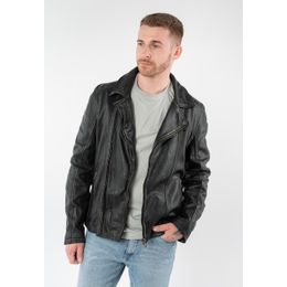Mauritius Herren Lederjacke "MMLario"vintage schwarz, Gr. XL, unifarben, Obermaterial: 100% Schafsleder. Futter: 100% Baumwolle. &Auml;rmelfutter: 100%
