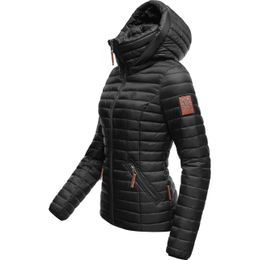 Marikoo Damen Steppjacke "L&ouml;wenbaby", schwarz, Gr. S, Oberstoff: 100% Nylon; Futter: 100% Polyester; Wattierung: 100% Polyester; &Auml;rmelfutter: 100%