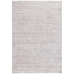 Teppich Tom Tailor HOME, B:160cm H:8mm L:230cm, grau, Viskose, Wohnzimmer, Teppiche, "Shine uni", Handwebteppich, 100% Viskose, handgewebt, mit